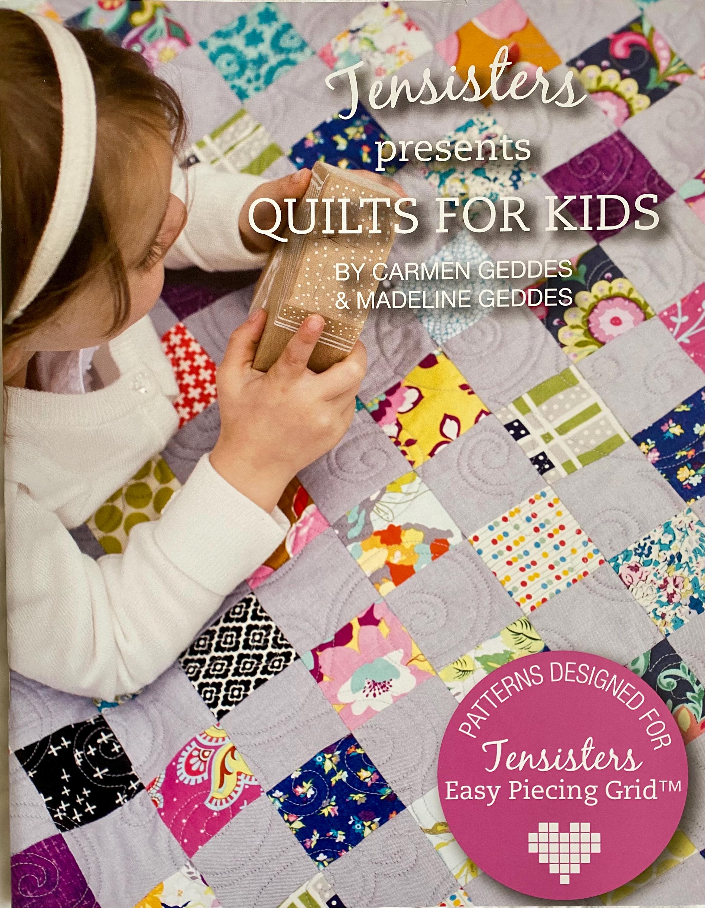 Baby Elephant Quilt Kit With Tensisters Easypiecing Grid and Petals and ...
