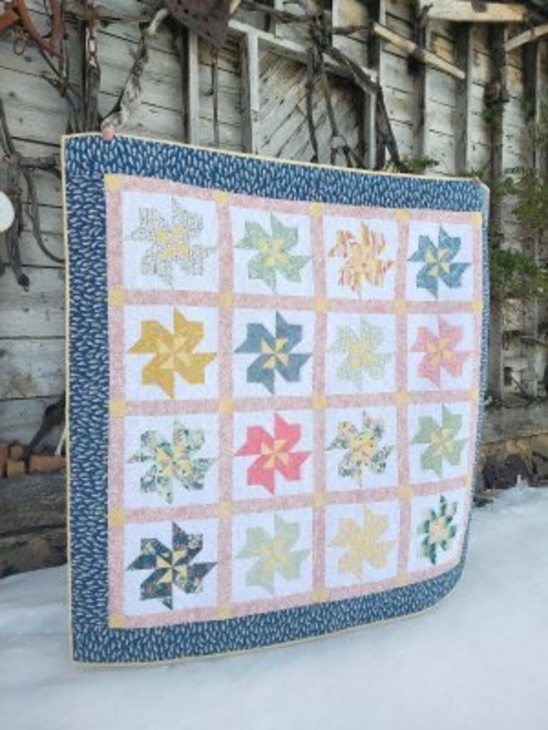 Twisted Flowers Quilt Kit With Pattern, 1.5" FINISHED Tensisters ...
