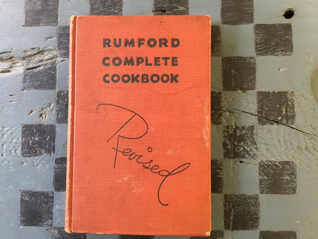 Rumford Complete Cookbook Revised 1938 Vintage Cookbook - Etsy
