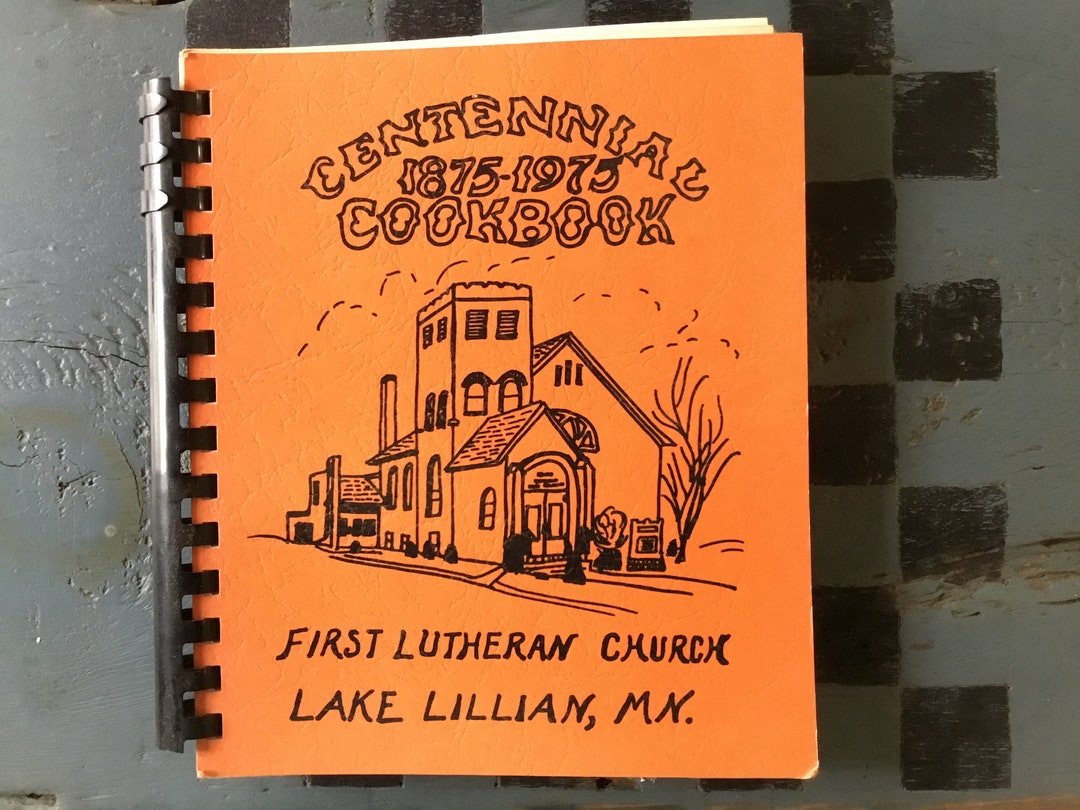 1975 First Lutheran Church lake Lillian MN Vintage Cookbook - Etsy