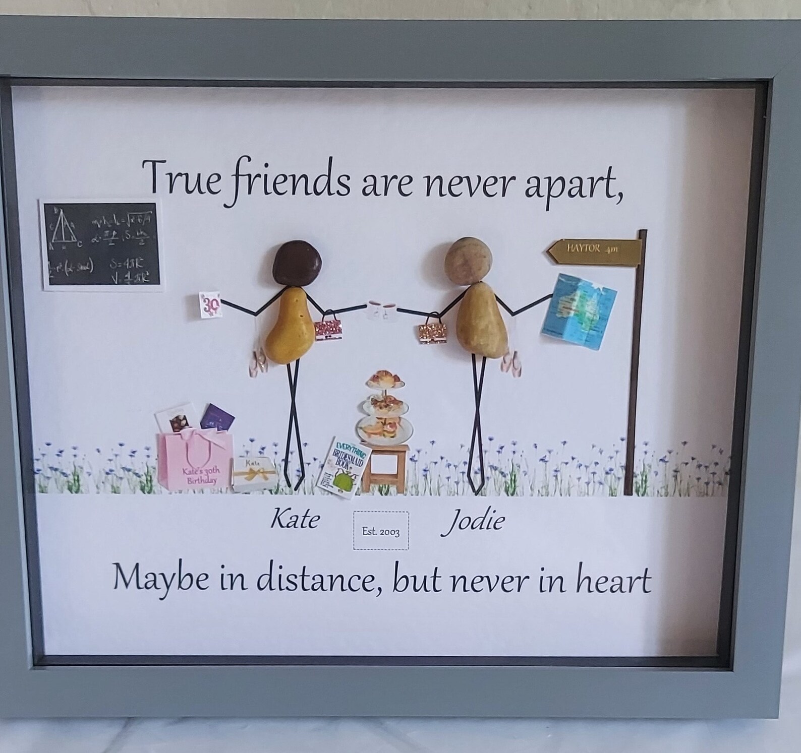 Best Friends Pebble Art Besties Forever Friend Gift Bffs - Etsy