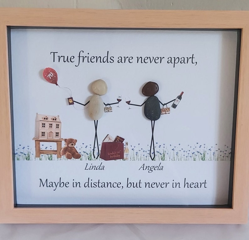 Best Friends Pebble Art Besties Forever Friend Gift Bffs - Etsy UK