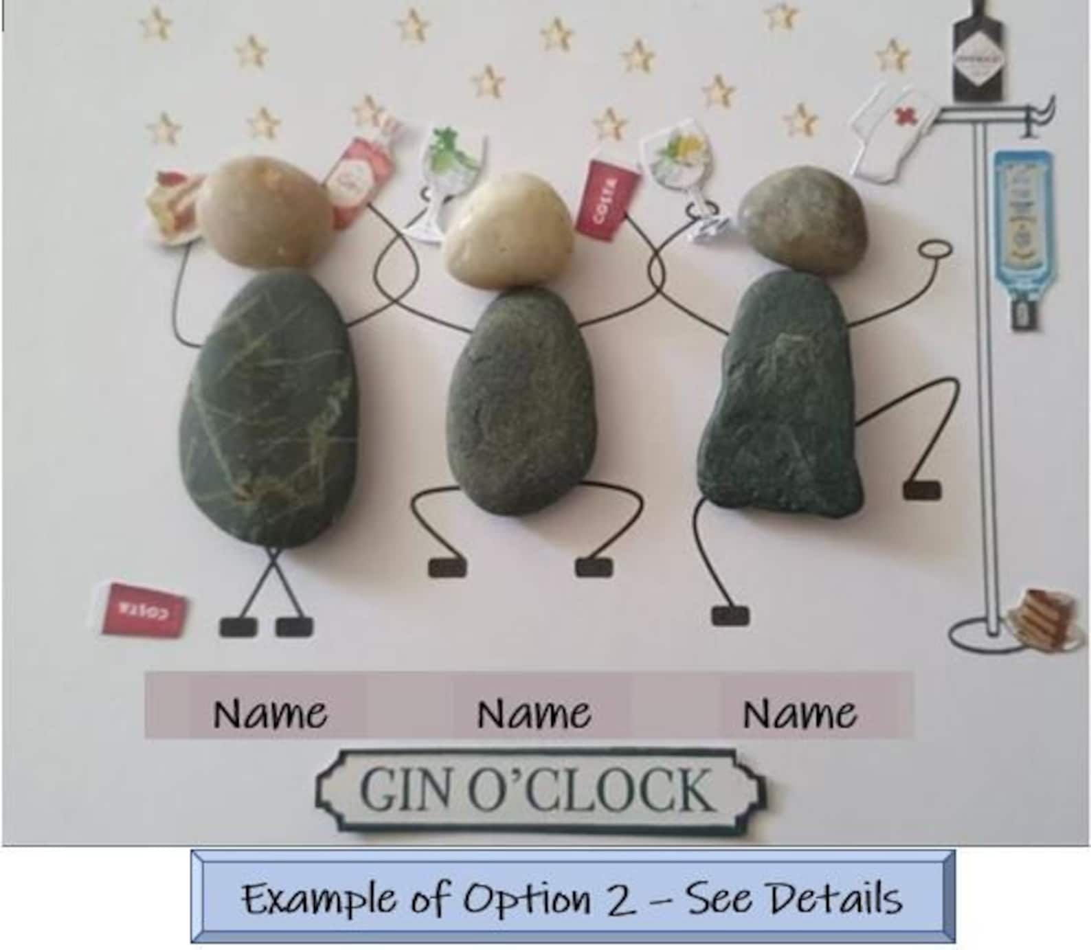 Best friends pebble art Funny friendship gift Group of | Etsy