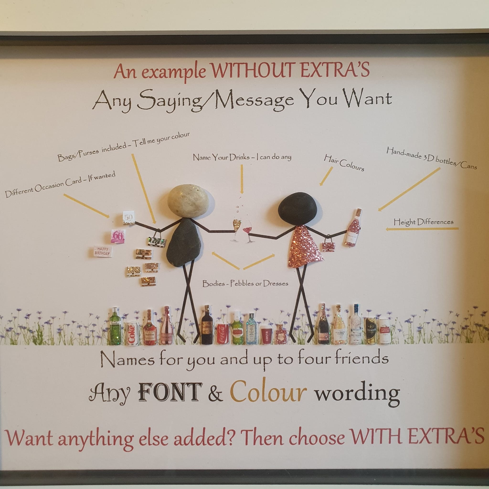 Best Friends Pebble Art Besties Forever Friend Gift Bffs - Etsy UK