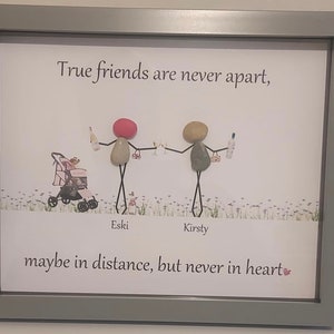 Best Friends Pebble Art Besties Forever Friend Gift Bffs - Etsy