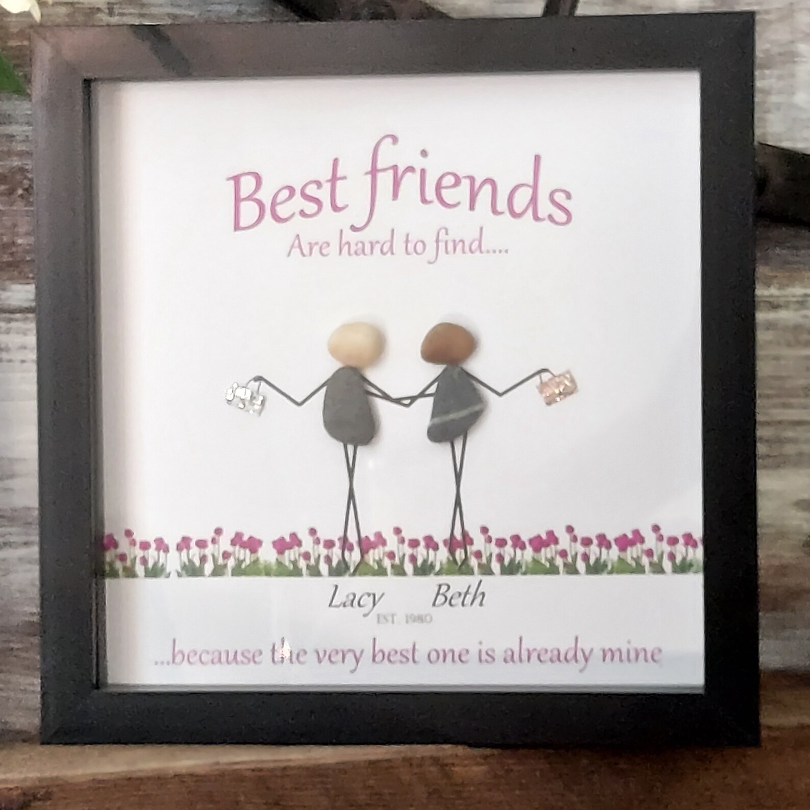 Best Friends Pebble Art Besties Forever Friend Gift Bffs - Etsy UK