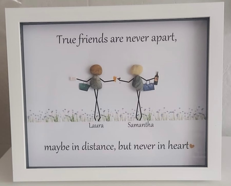 Best Friends Pebble Art Besties Forever Friend Gift Bffs - Etsy