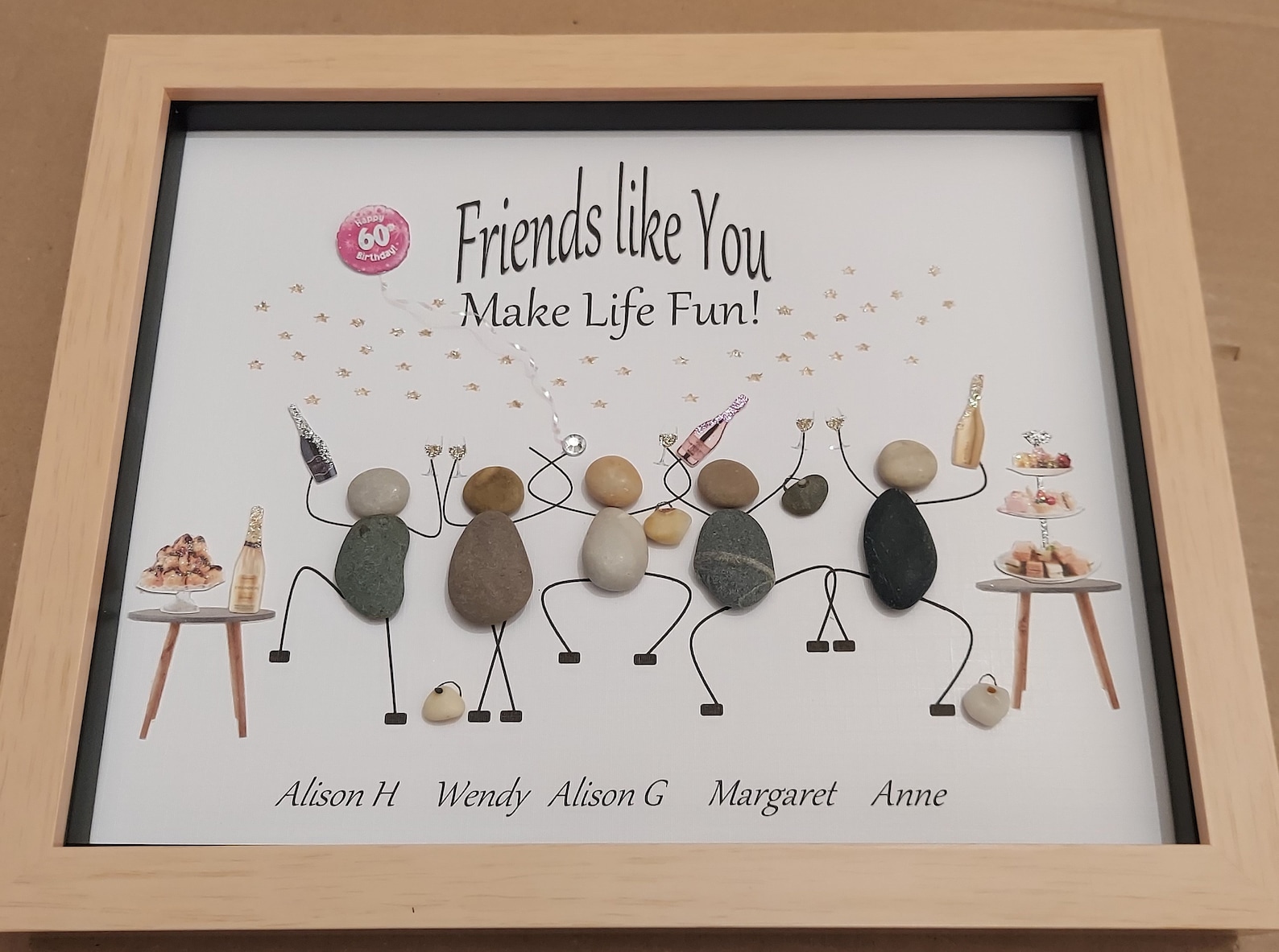 Best Friends Pebble Art Funny Friendship Gift Group of - Etsy
