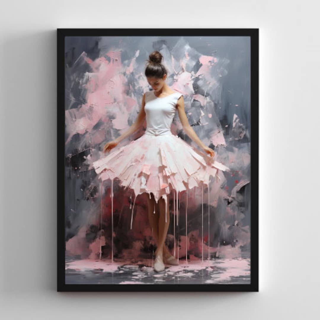 Poster Ballerina Surreal Painting Dancer Gift Room Decoration - Etsy