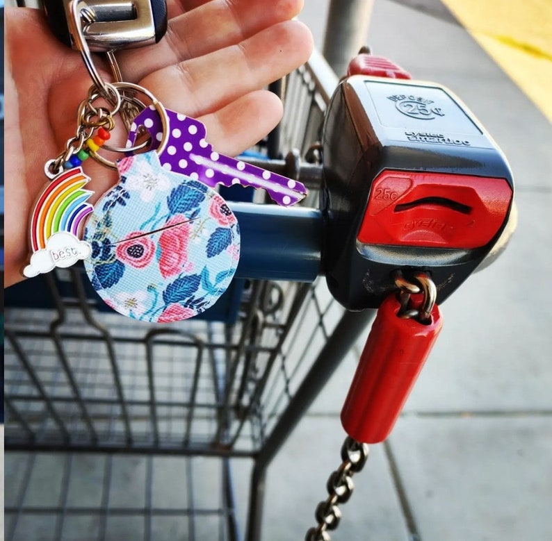 Quarter Keeper Keychain Aldi's Quarter Holder Cart - Etsy
