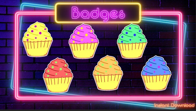 CUPCAKE EMOTES - Twitch/yt Streamer Emotes/badges - Etsy