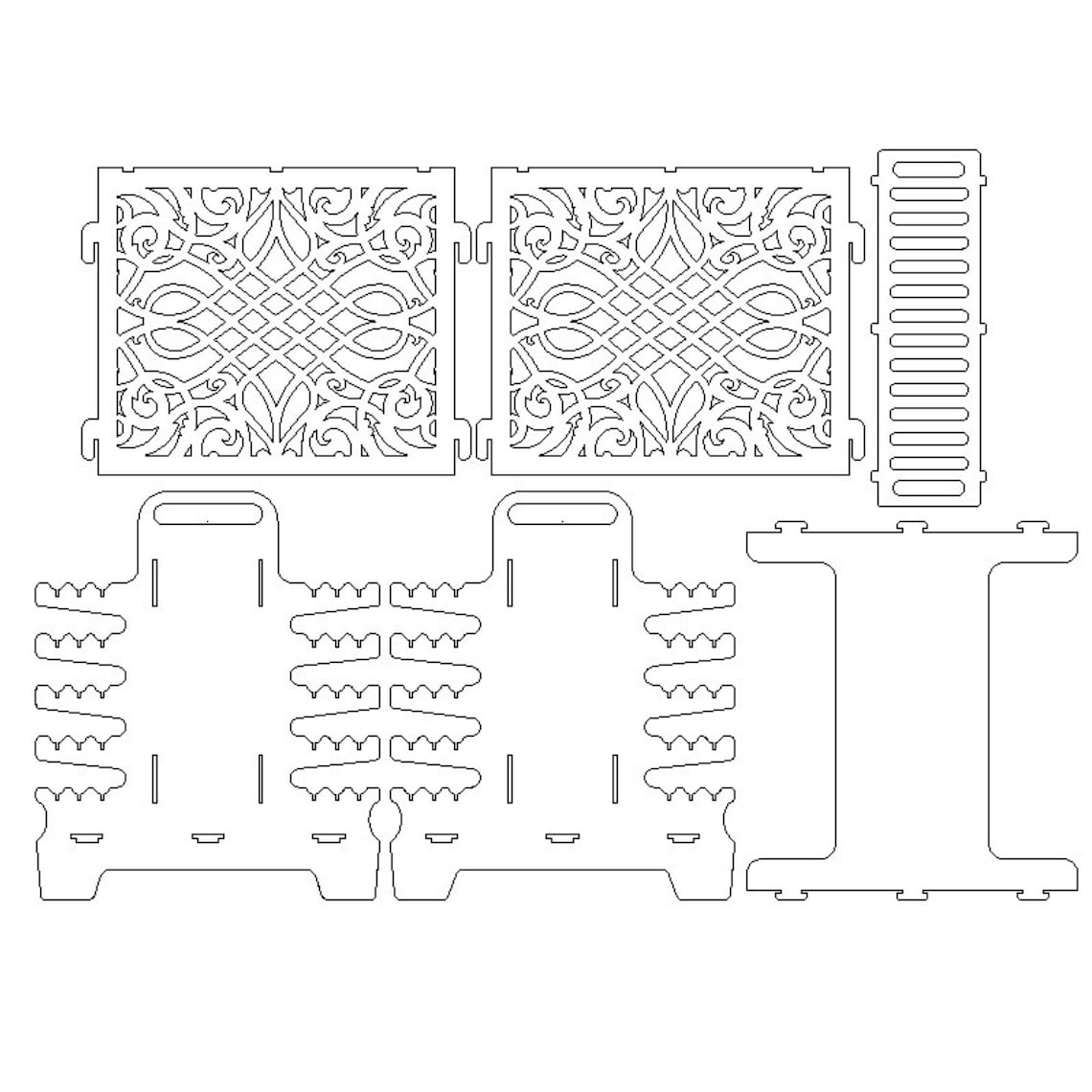 Сharcoal Fired Vertical Shawarma Kebab Grill DXF,SVG Files for Plasma ...
