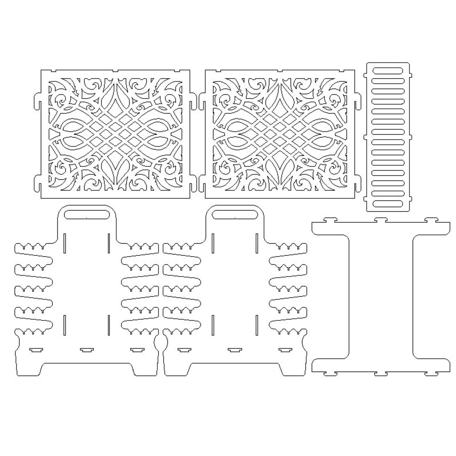 Сharcoal Fired Vertical Shawarma Kebab Grill DXF,SVG Files for Plasma ...