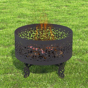 Fire Bowl DXF File Cnc Laser and Plasma Cutting Plan.v2 - Etsy