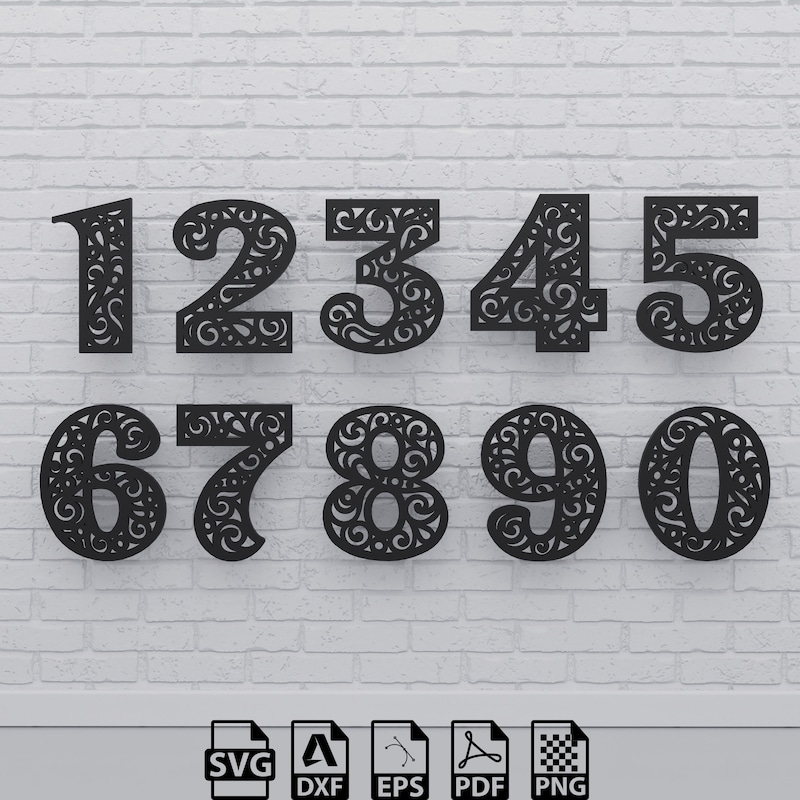 Number Svg - Etsy Canada