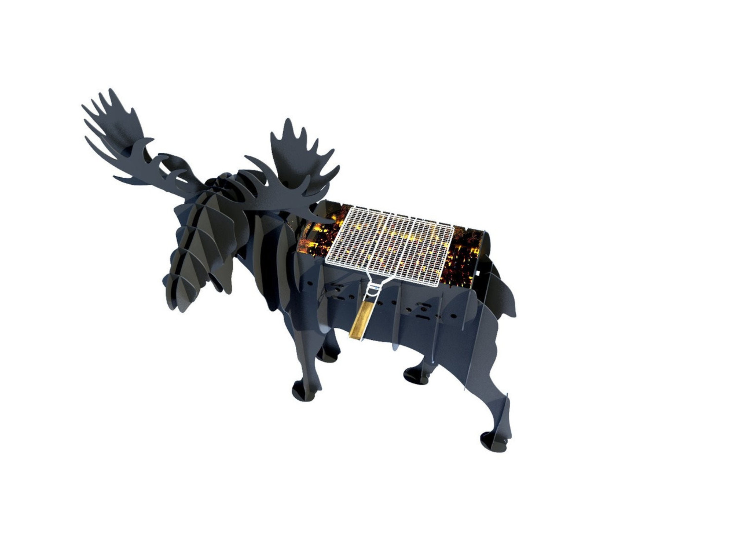 Elk BBQ Cnc Animal Templates Flower Stand Cnc Laser and - Etsy