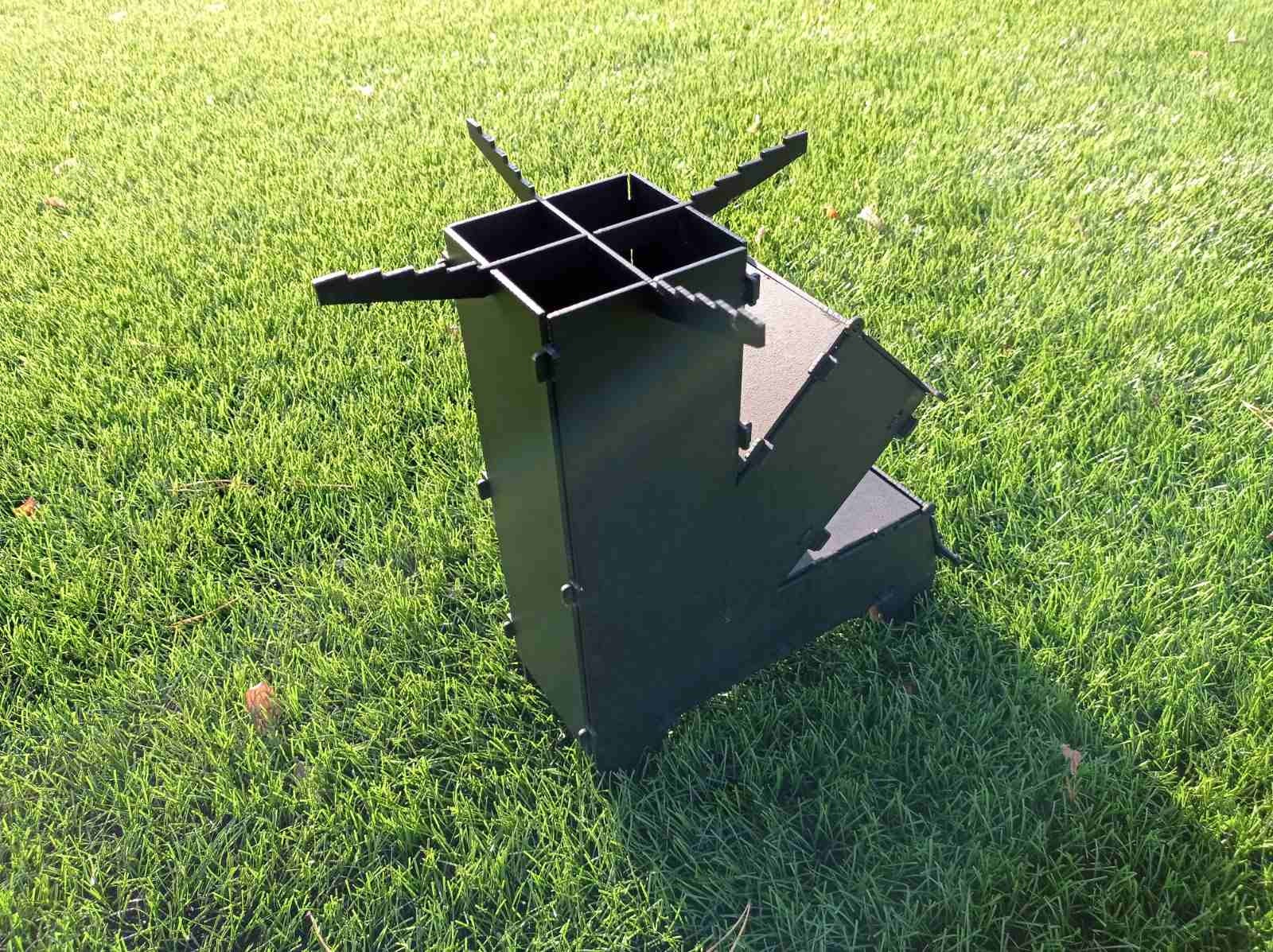 Rocket Stove Midlle Size,fire Pit,mangal BBQ Barbecue Dxf,svg Files for ...