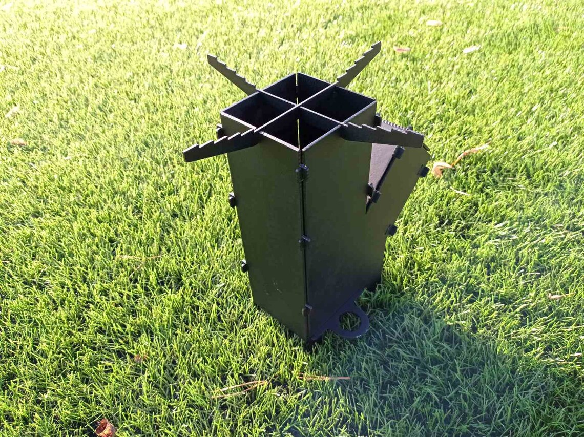 Rocket Stove Small Size Fire Pitmangal BBQ Barbecue Dxfsvg - Etsy