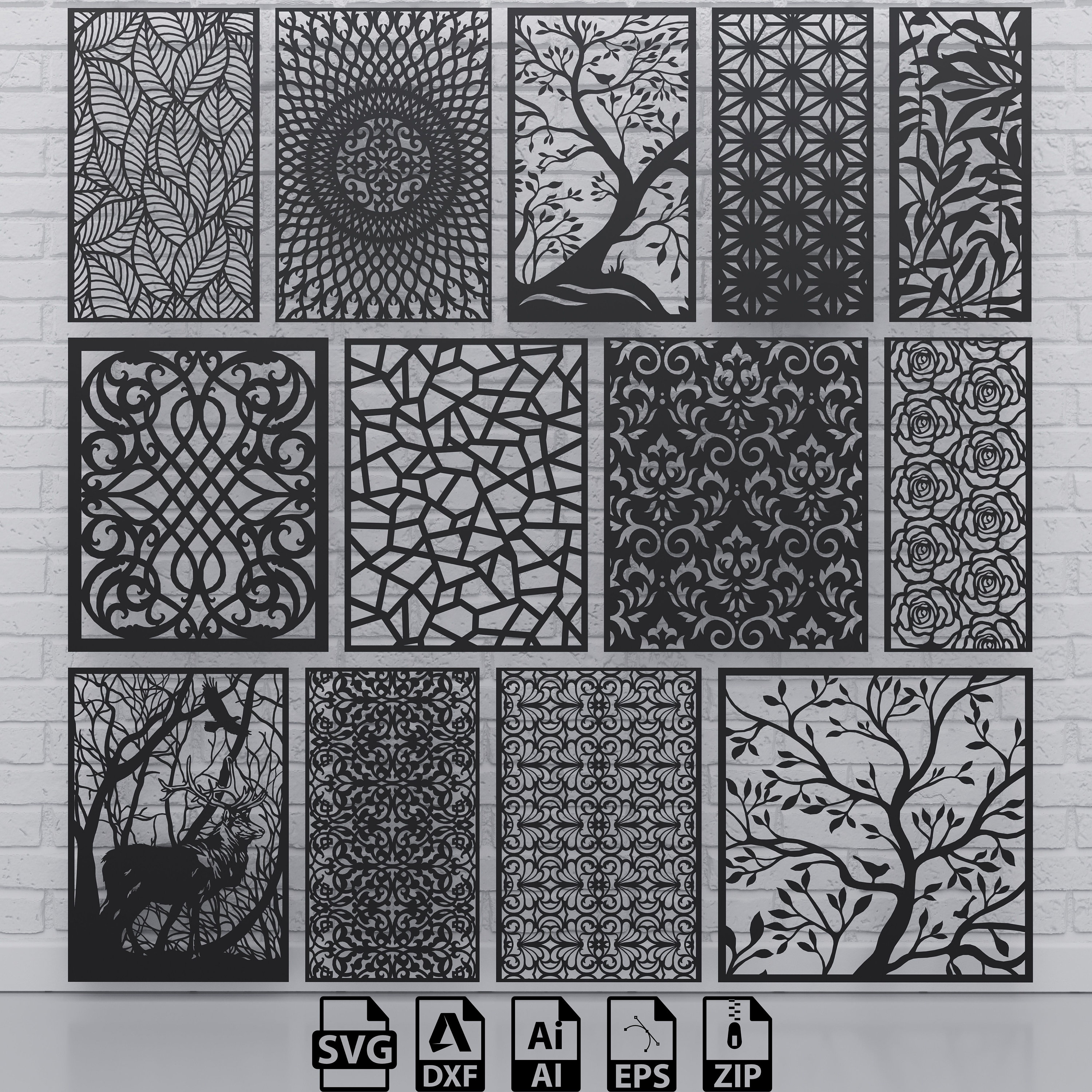 Room Divider, Privacy Screen, Decorative Panel, Stencil, Hand Wall ...