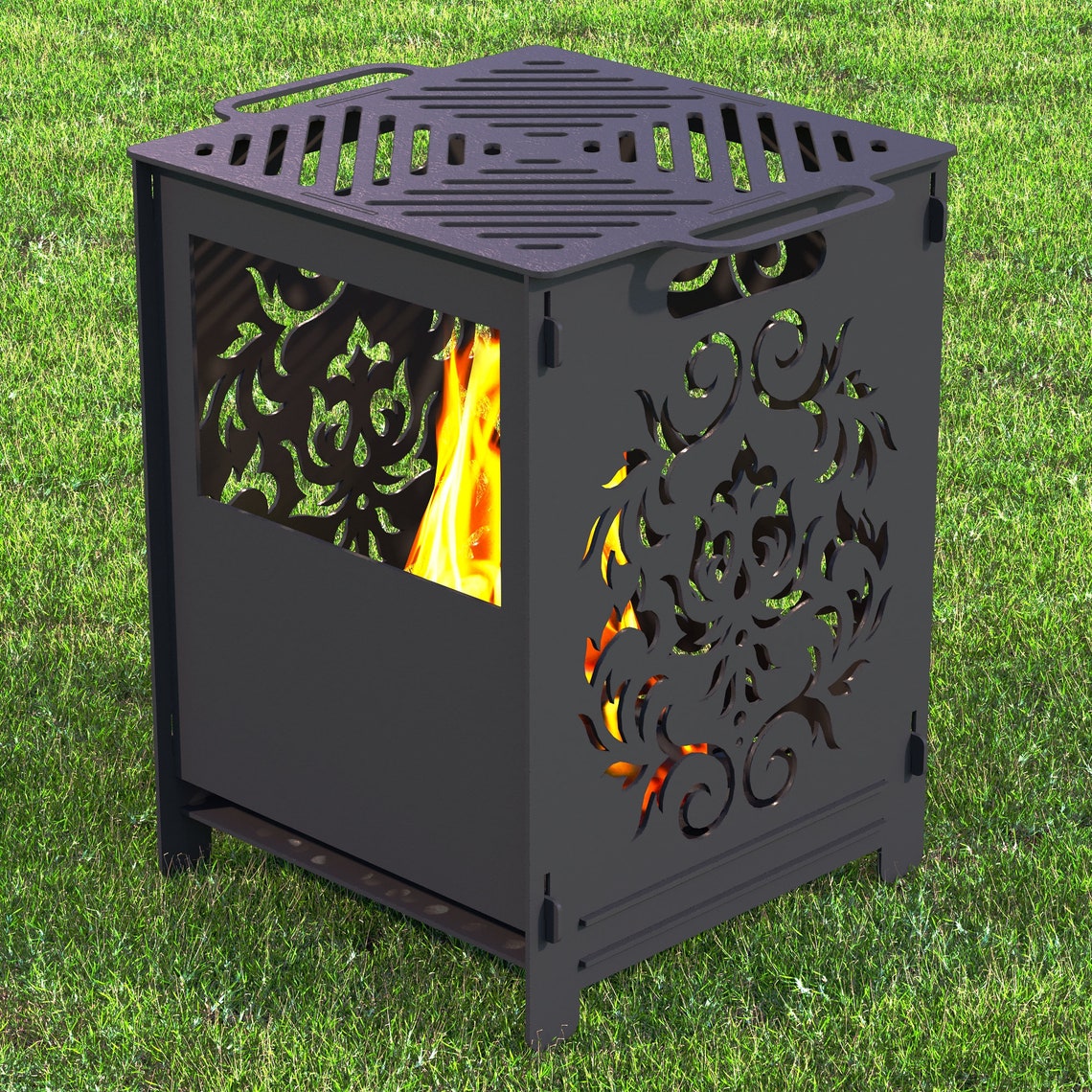 Fire Pit BBQ Barbecue Dxf Files for - Etsy
