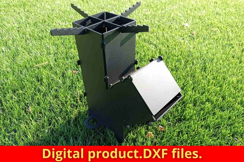 Rocket Stove Small Size, Fire Pit,mangal BBQ Barbecue Dxf,svg Files for ...