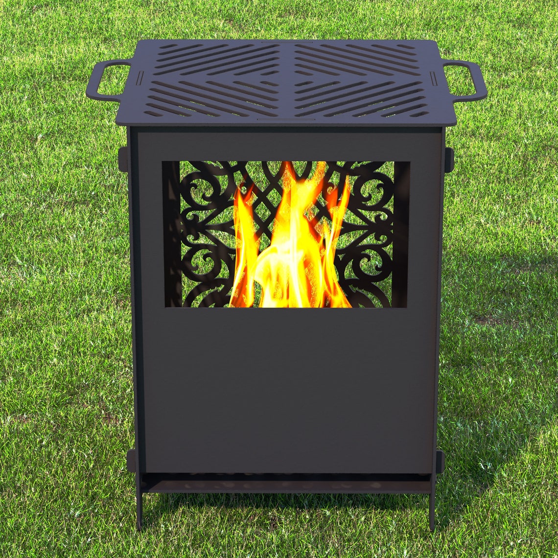 Fire Pit BBQ Barbecue Dxf Files for - Etsy