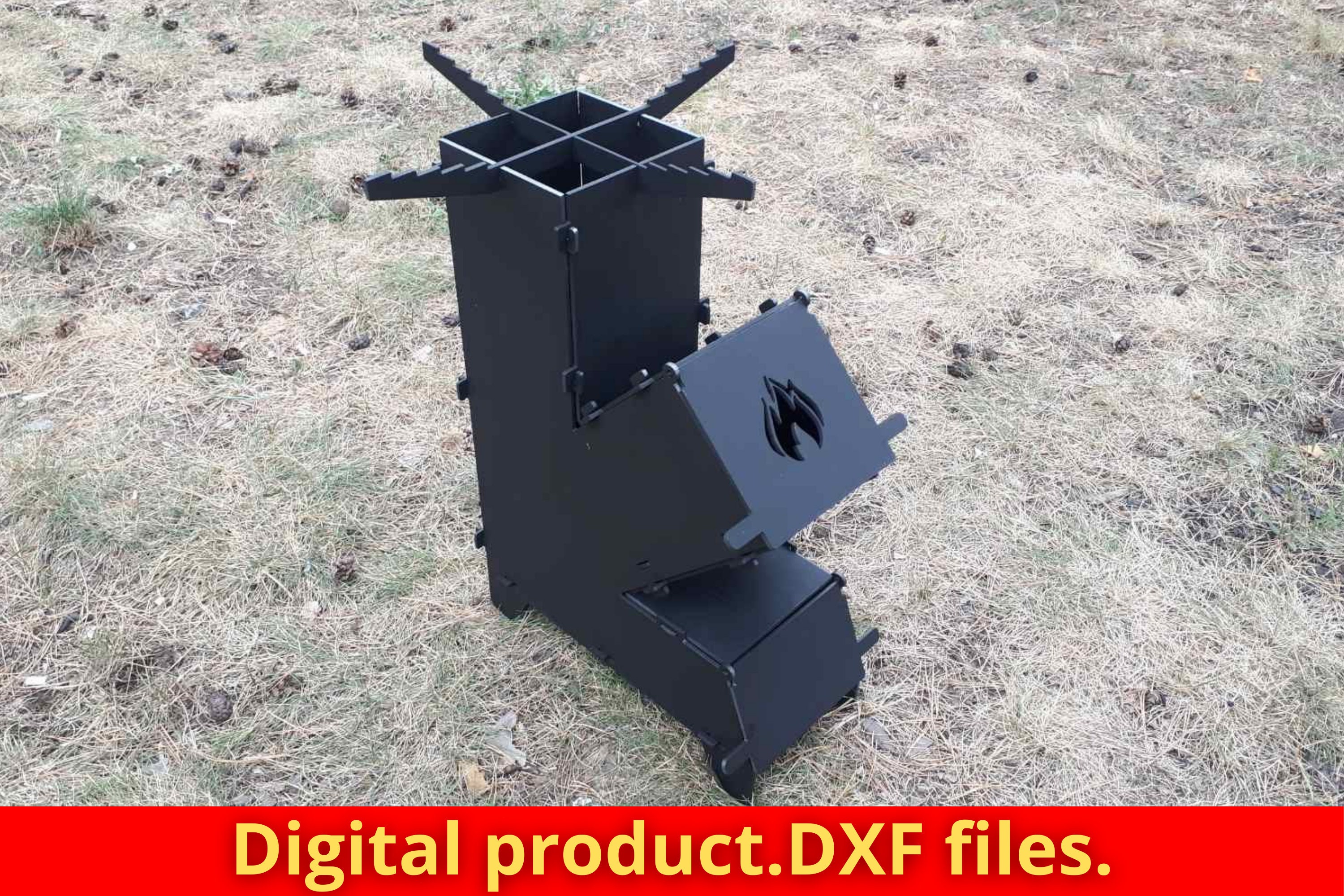 Rocket Stove Big Size,fire Pit,mangal BBQ Barbecue Dxf,cdr,svg Files ...