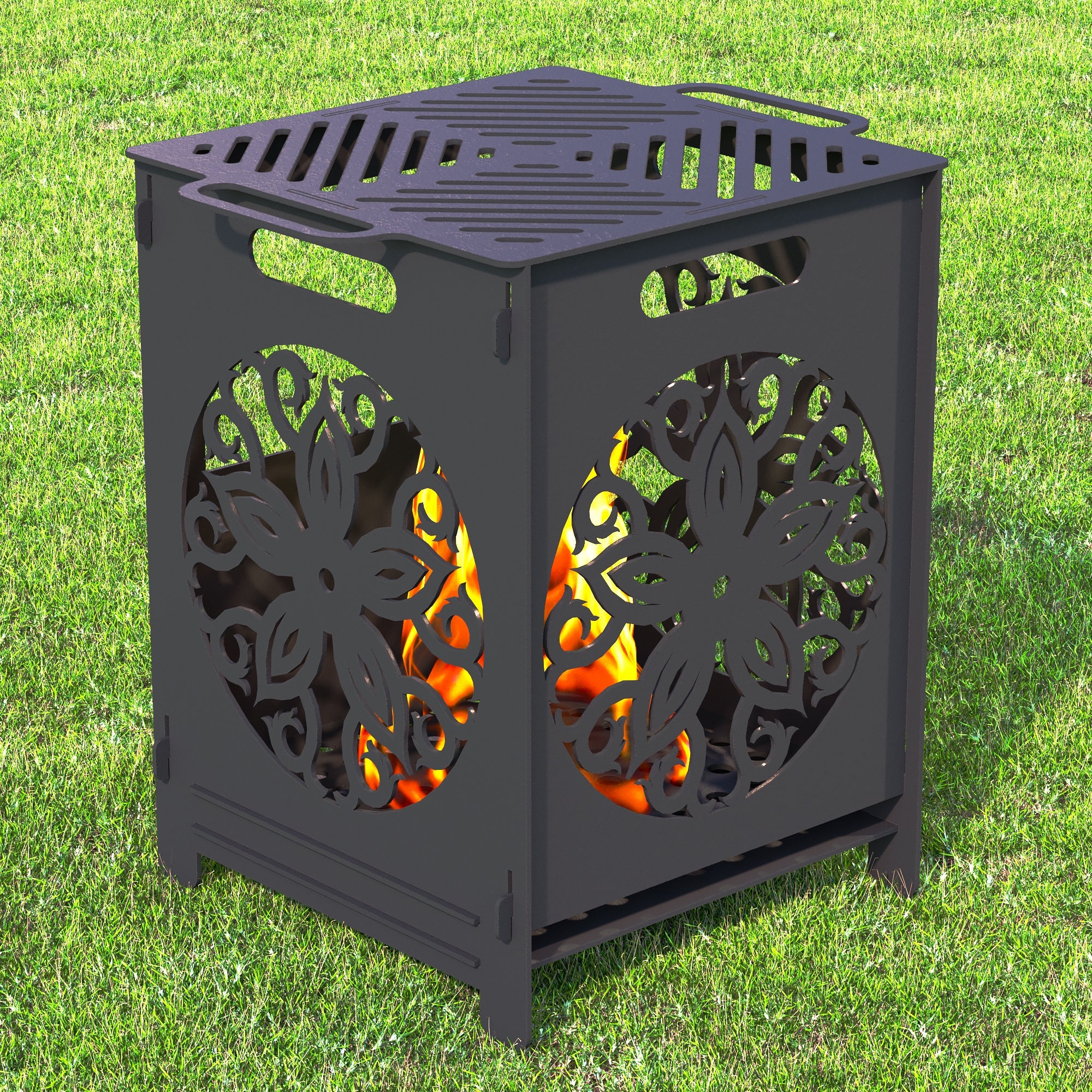 Fire Pit BBQ Barbecue Dxf Files for - Etsy