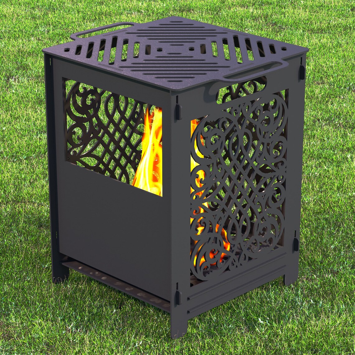 Fire Pit BBQ Barbecue Dxf Files for - Etsy