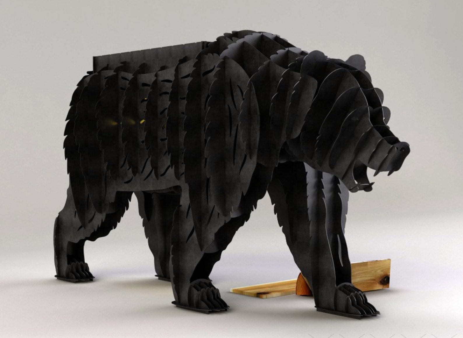 Bear BBQ DXF,SVG Cnc Animal Templates, Flower Stand,pit Cnc Laser and ...