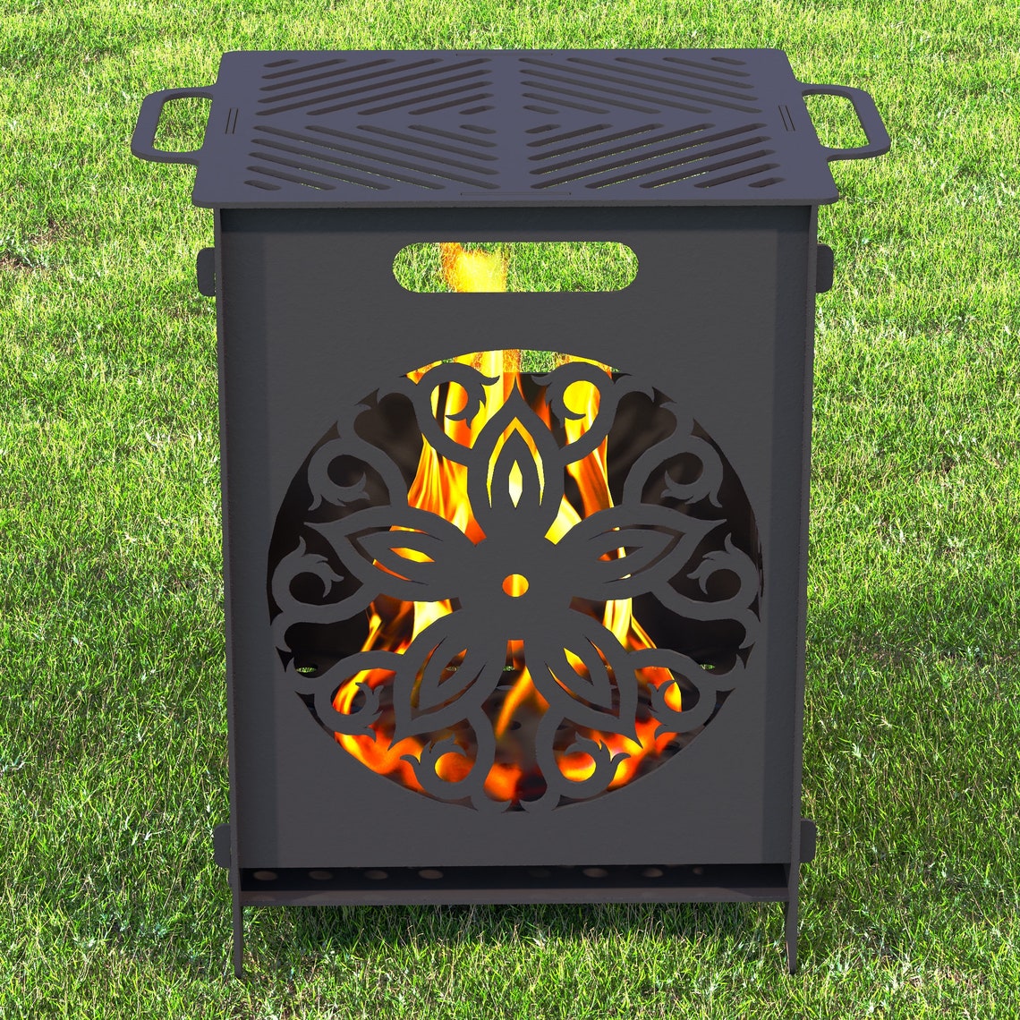 Fire Pit BBQ Barbecue Dxf Files for - Etsy