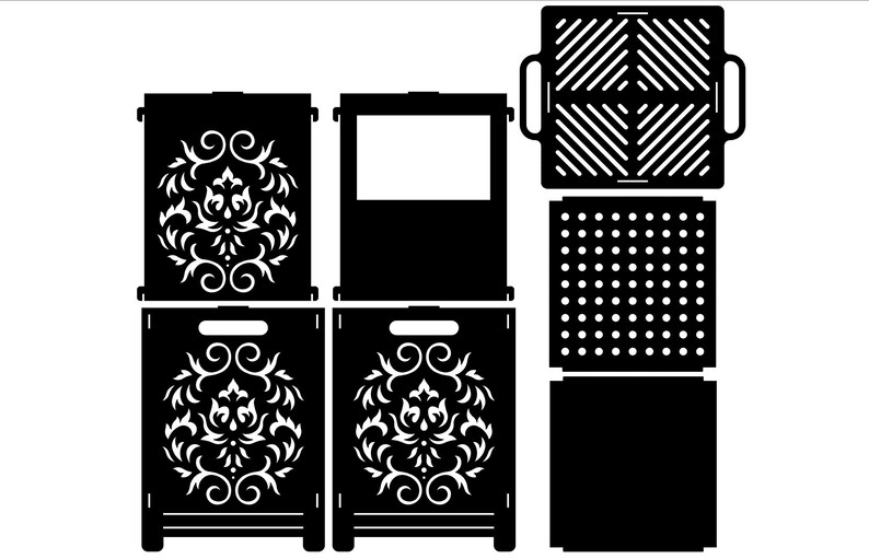 Fire Pit BBQ Barbecue Dxf Files for - Etsy