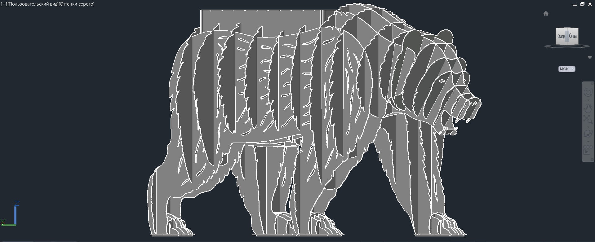 Bear BBQ DXFSVG Cnc Animal Templates Flower Standpit Cnc | Etsy