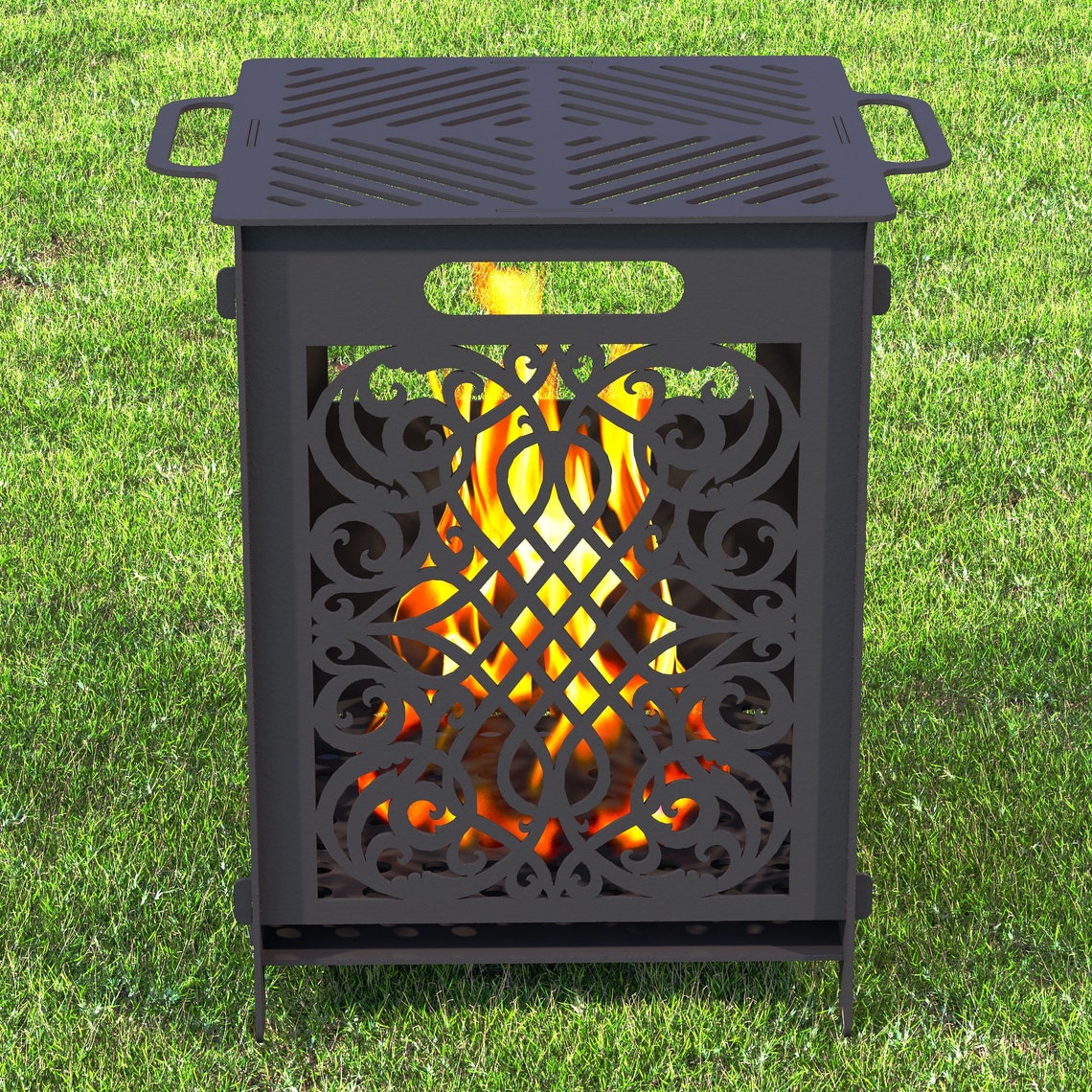 Fire Pit BBQ Barbecue Dxf Files for - Etsy
