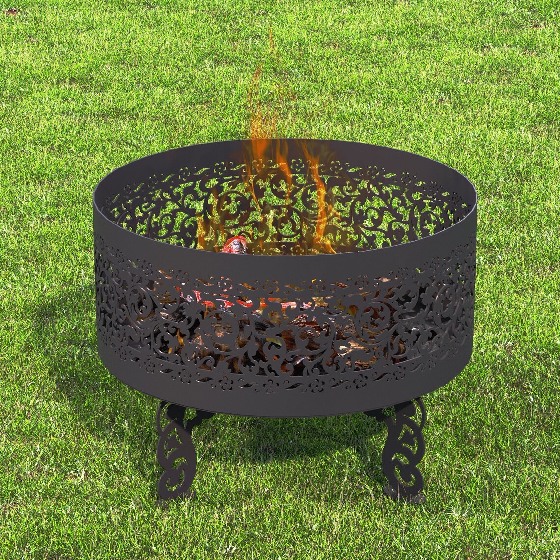 Fire Bowl DXF File Cnc Laser and Plasma Cutting Plan.v2 - Etsy