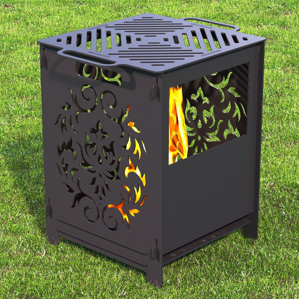 Fire Pit BBQ Barbecue Dxf Files for - Etsy