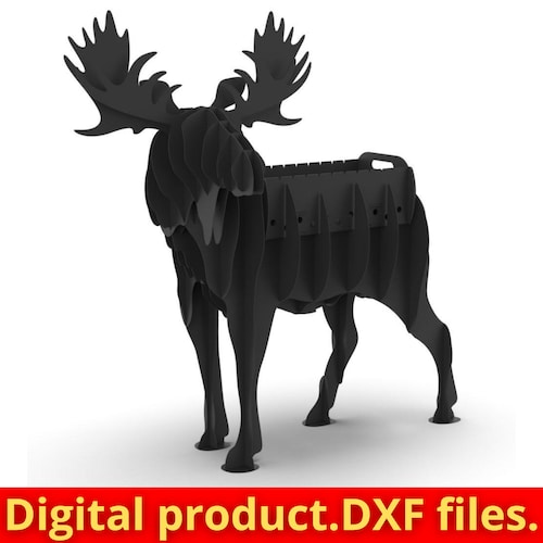 MOOSE BBQ Cnc Animal Templates Flower Stand Cnc Laser and - Etsy
