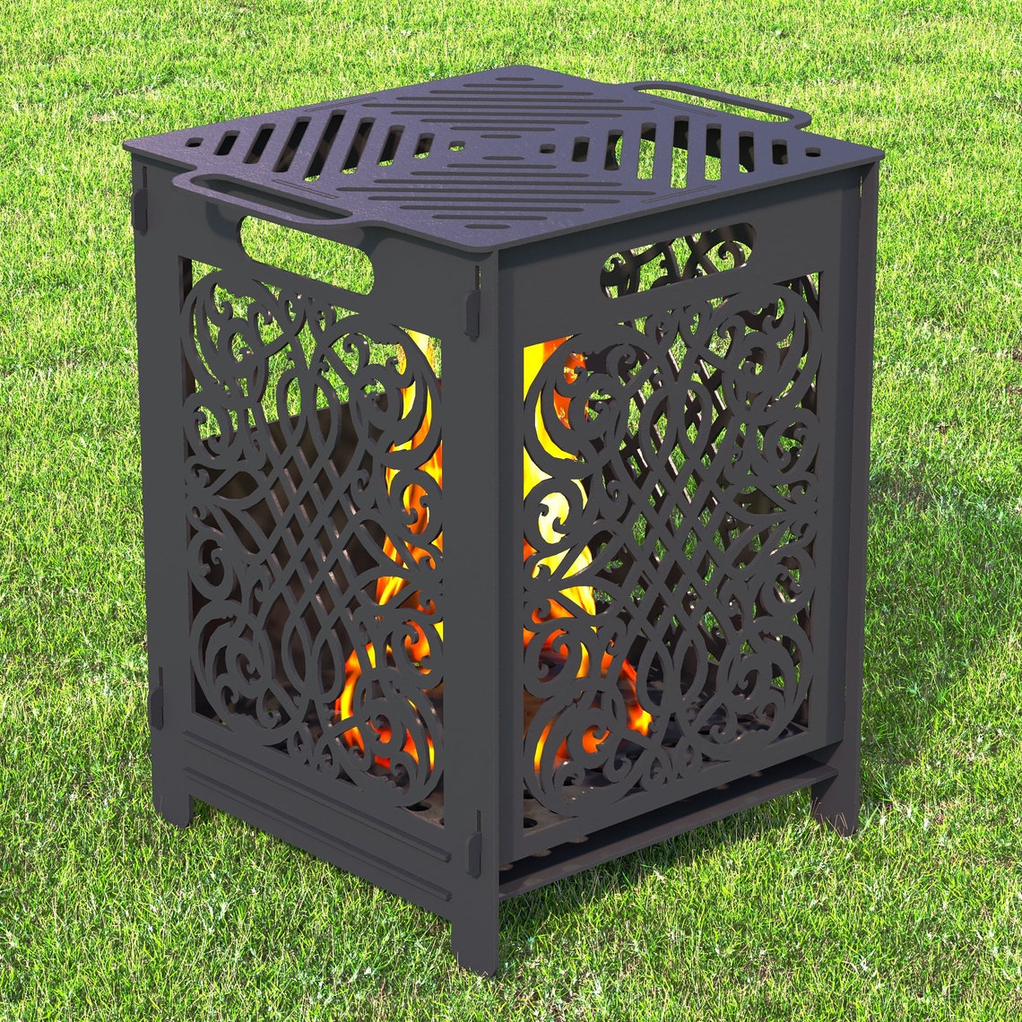 Fire Pit BBQ Barbecue Dxf Files for - Etsy
