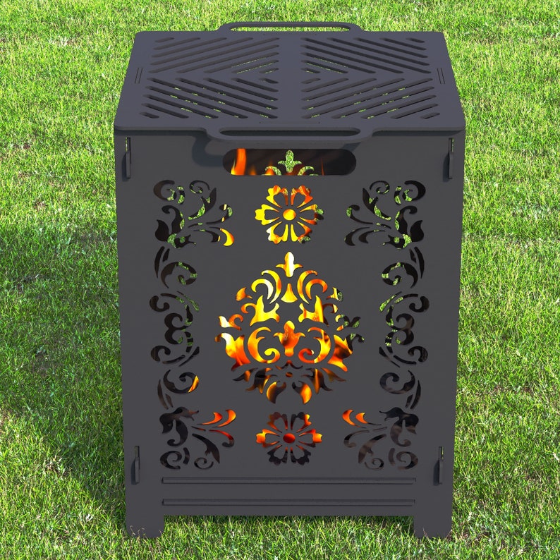 Fire Pit BBQ Barbecue Dxf Files for Plasma,laser,grill,collapsible ...