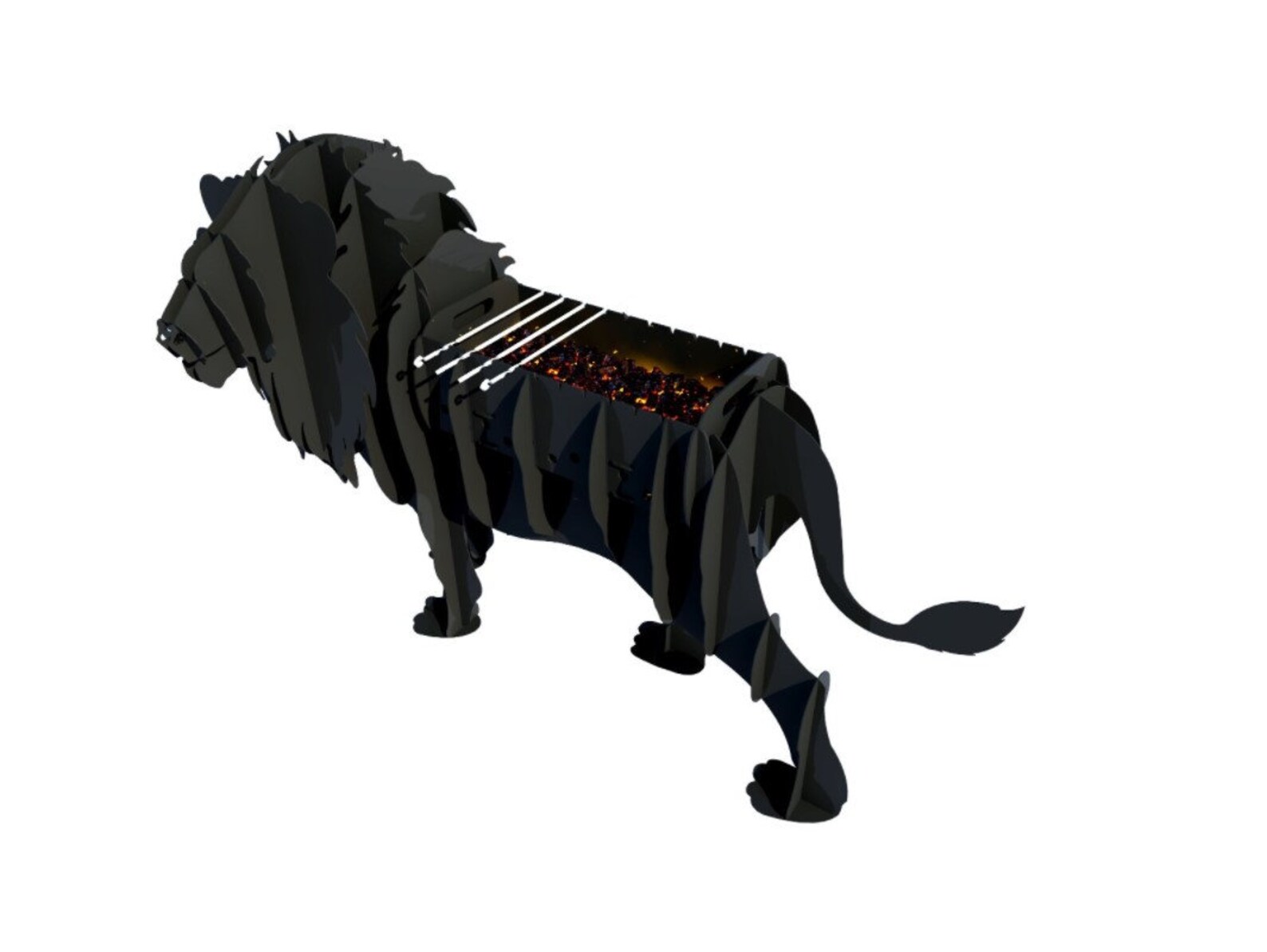 LION BBQ Cnc Animal Templates Flower Stand Cnc Laser and - Etsy
