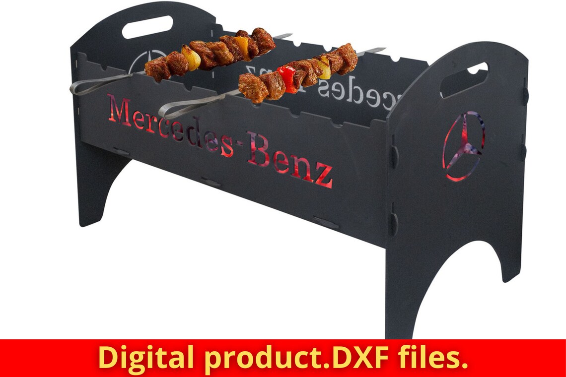 Fire Pit With Fire, Grill DXF Files for Plasma, Laser, CNC, Fire Pit ...