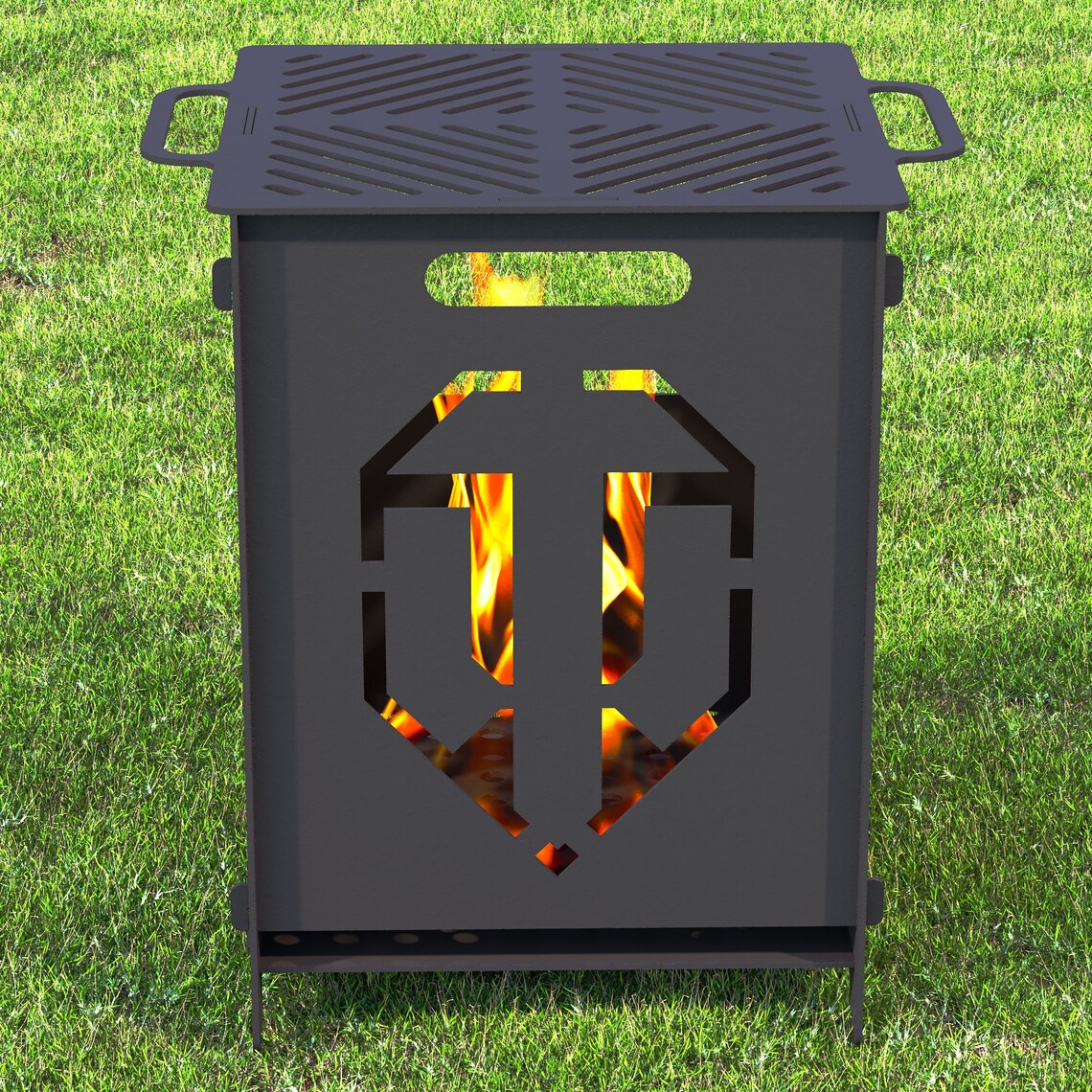 Fire Pit world of Tanksbbq Barbecue Dxf Files for - Etsy