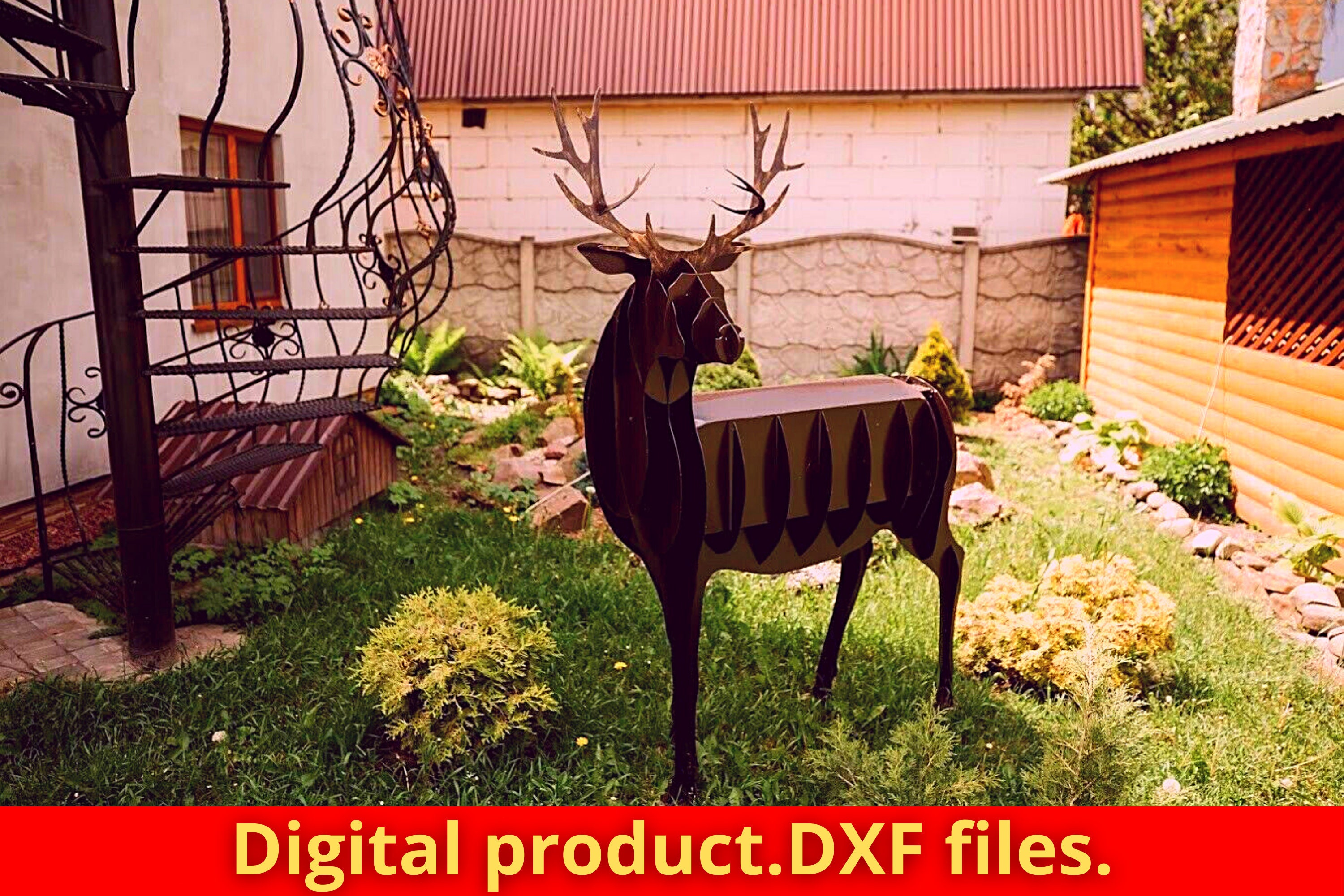 DEER BBQ Cnc Animal Templates, Flower Stand, Cnc Laser and Plasma ...