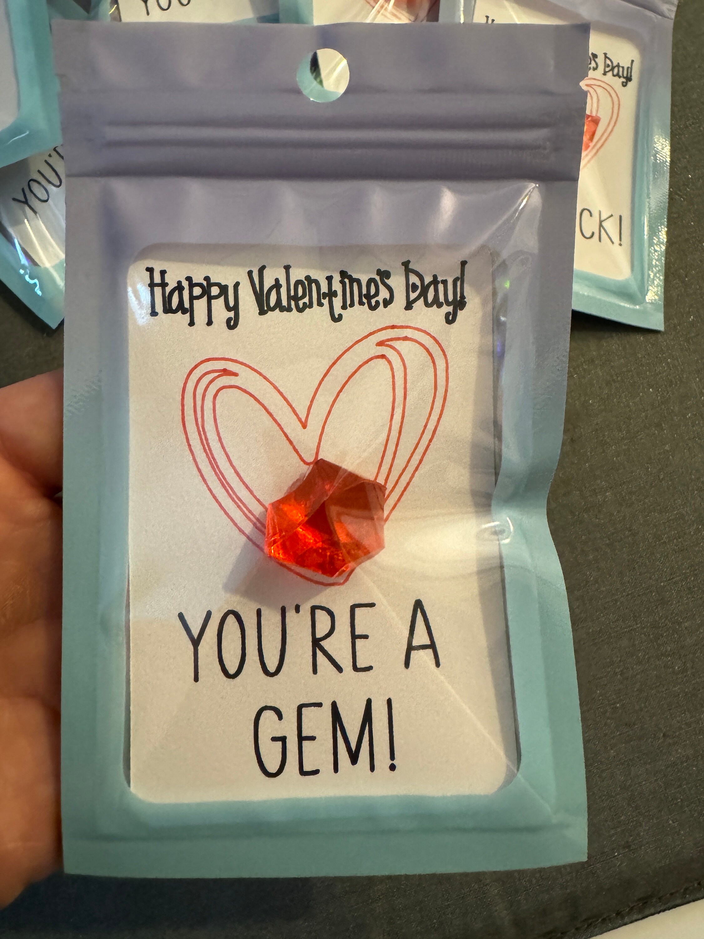 You Rock/youre a Gem Valentine Card - Etsy