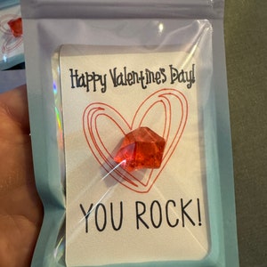 You Rock/youre a Gem Valentine Card - Etsy