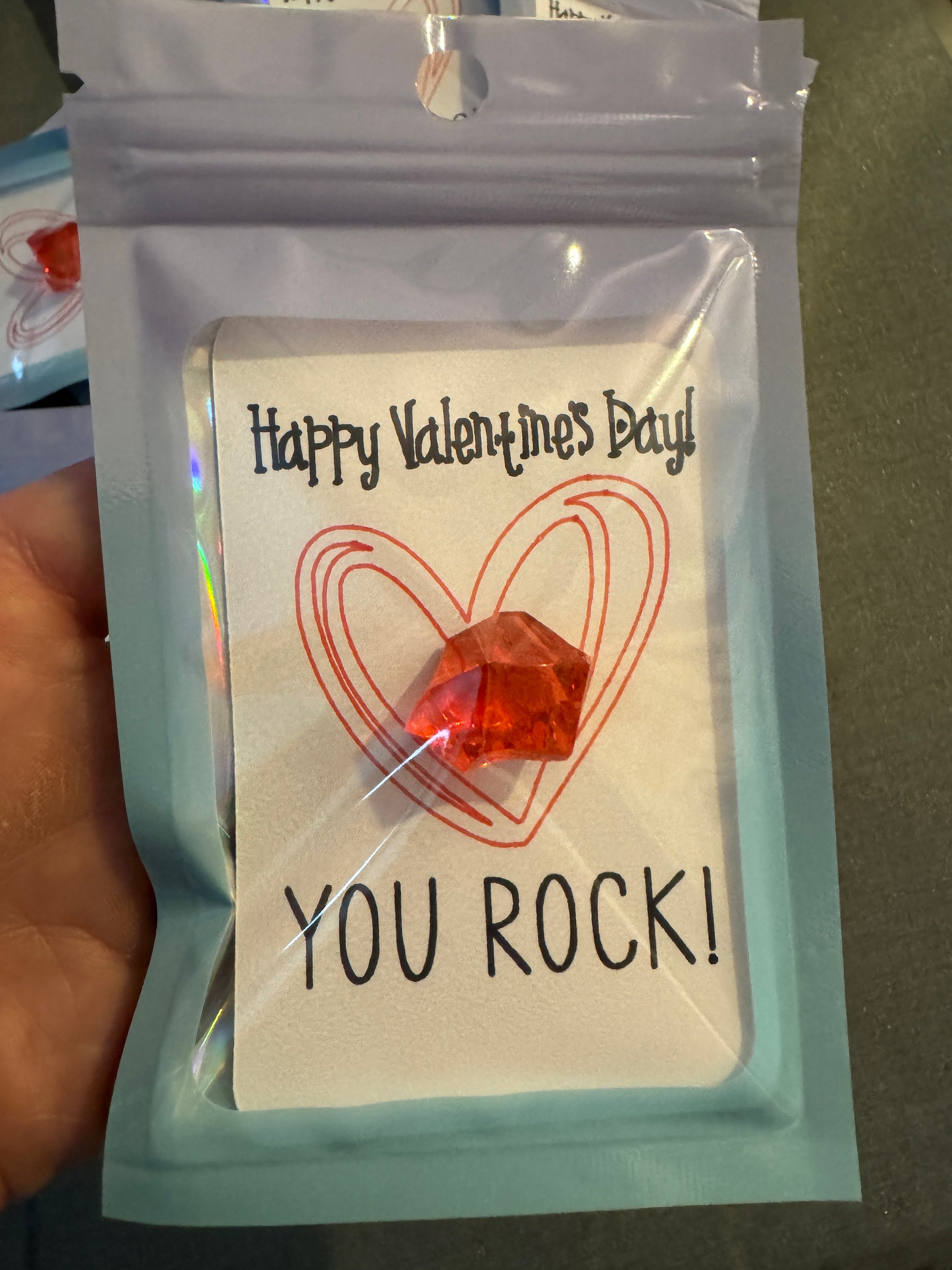 You Rock/youre a Gem Valentine Card - Etsy