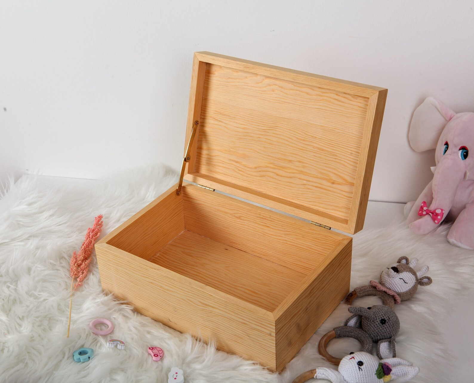 Personalised Baby Wooden Box With Birth Details - Wooden Box With Name ...