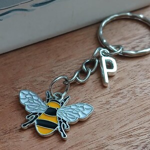 Bee Keyring (silver Colour) (birthday, Loved Ones, Manchester Bee ...