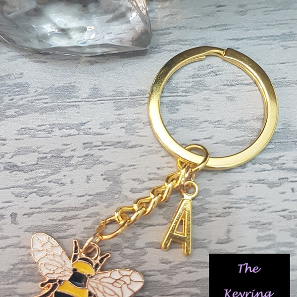 Bumble Bee Keychain - Etsy