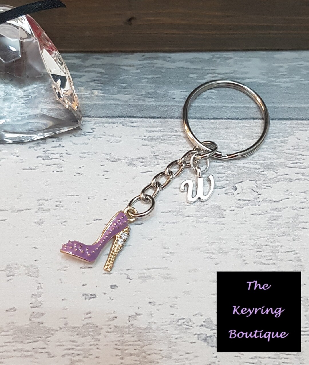 High Heel Shoe With Bling Heels Keyring/keychain shoes Fun - Etsy